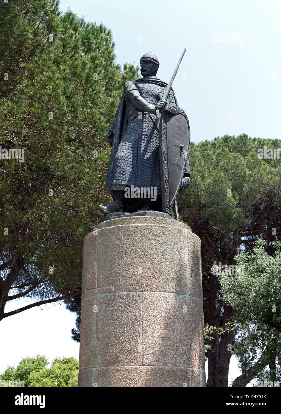 The first king of Portugal, Afonso Henríques, at the Castelo de São ...