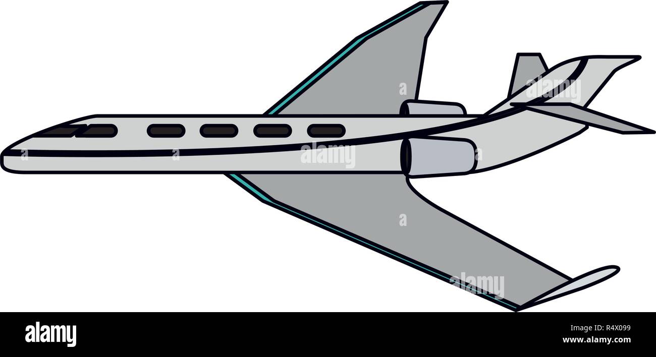 Jet private airplane Stock Vector Image & Art - Alamy