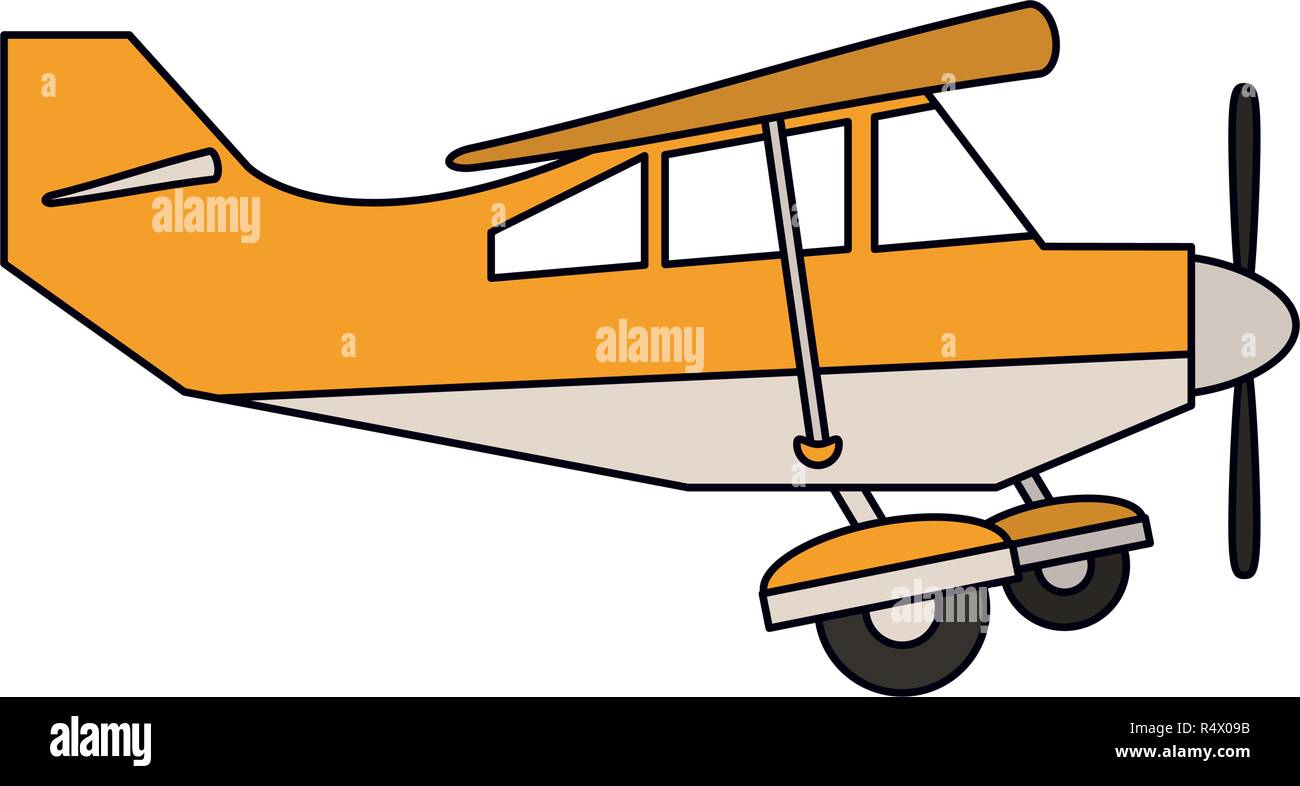 Small airplane sideview Stock Vector Image & Art - Alamy