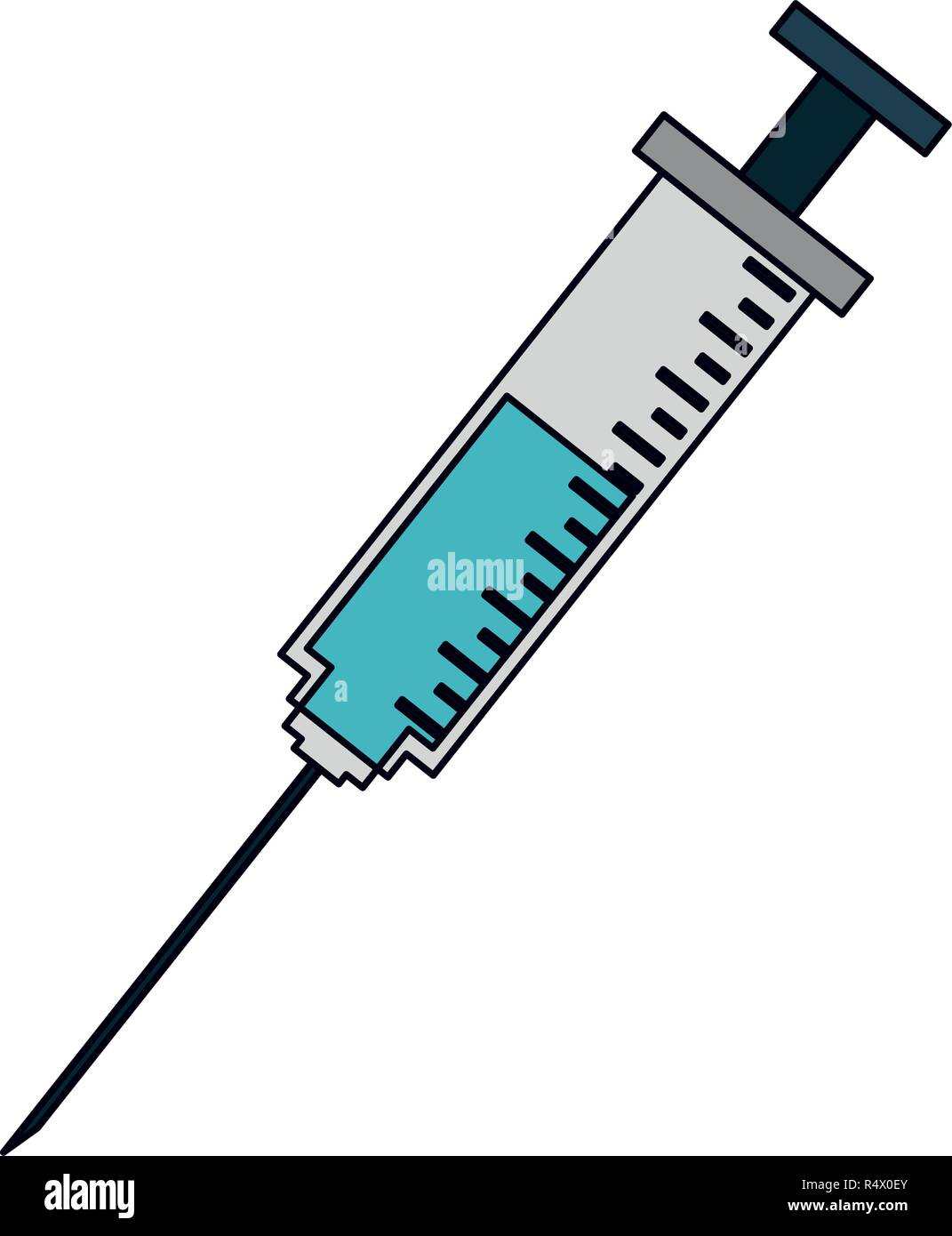 Medical syringe symbol Stock Vector Image & Art - Alamy