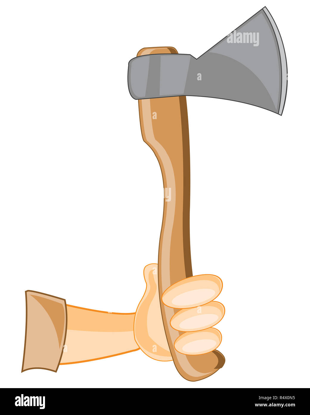 Hand of the person with axe Stock Photo - Alamy