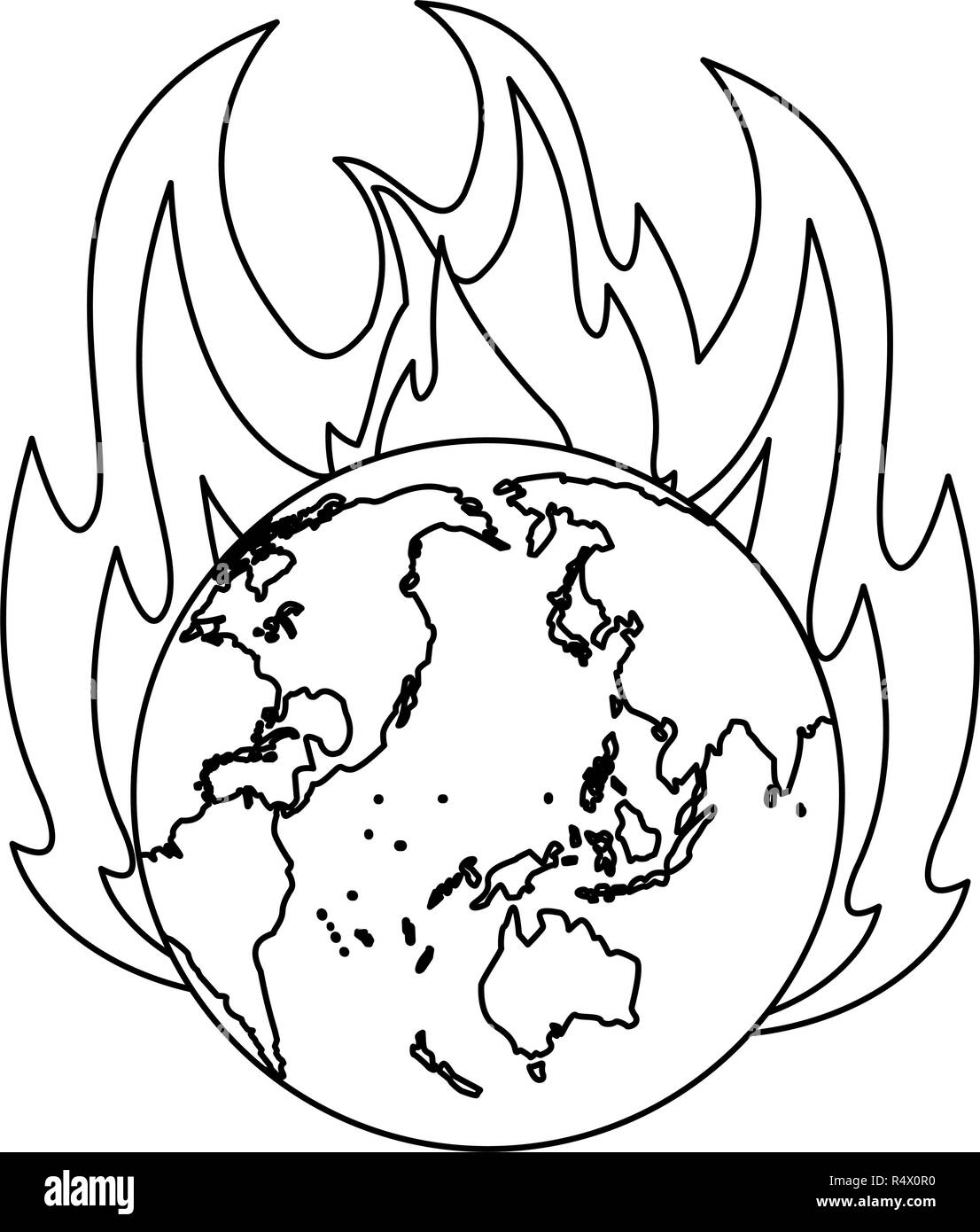Earth Destroyed Black And White Art Page 15 | Destroyed Earth Vectors
