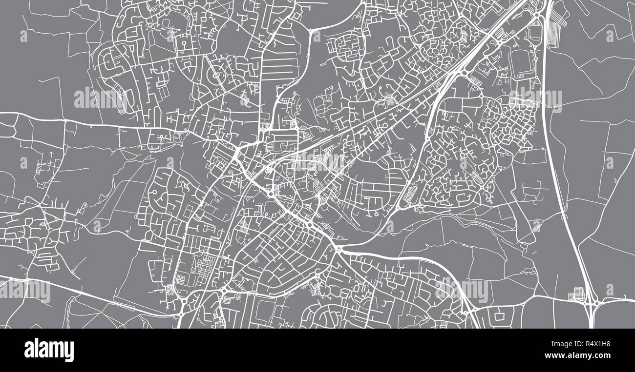 Urban vector city map of Chelmsford, England Stock Vector Image & Art ...