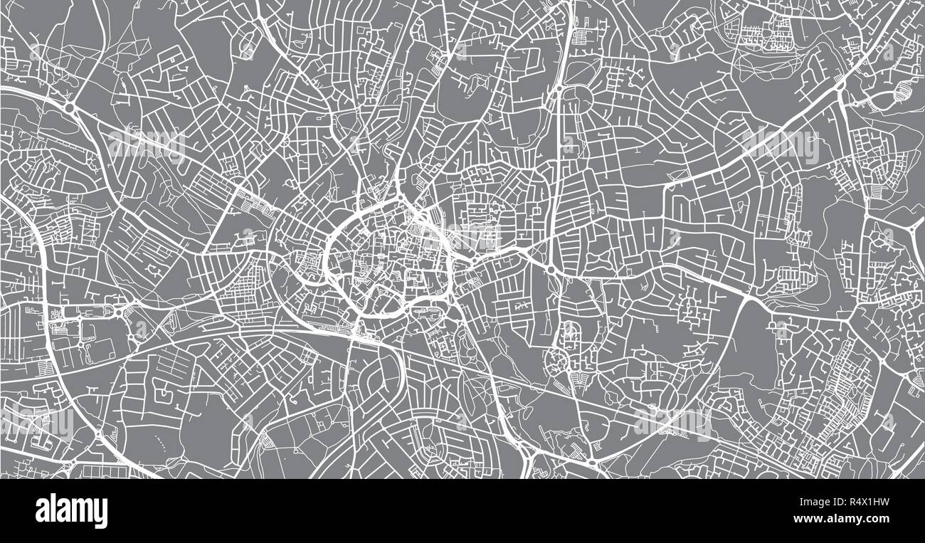 Urban vector city map of Coventry, England Stock Vector Image & Art - Alamy