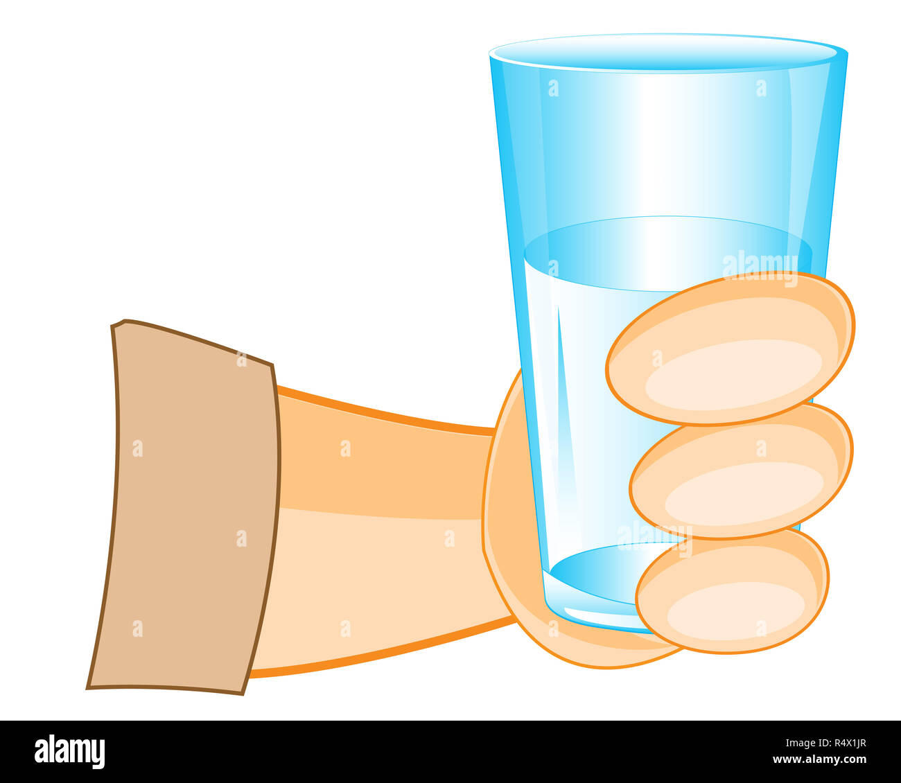 Drinking water hand Cut Out Stock Images & Pictures - Alamy