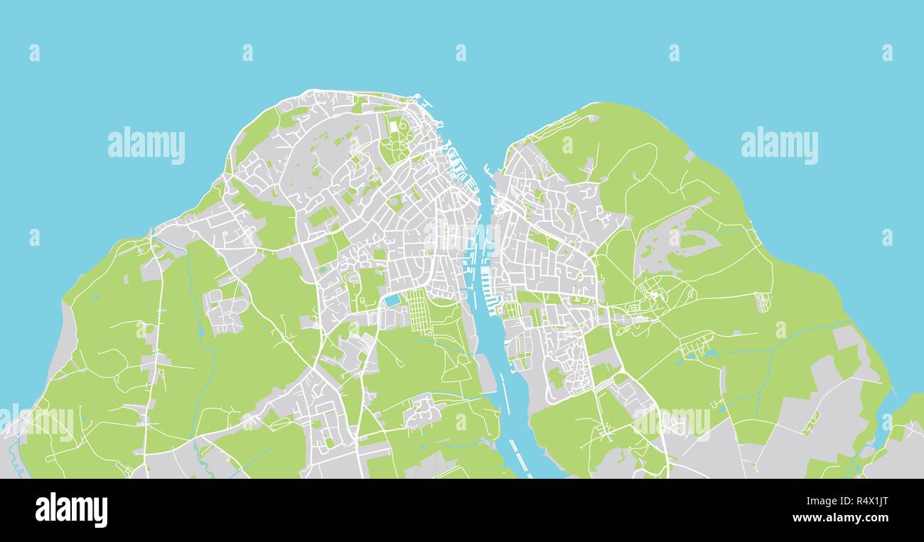 Urban vector city map of Cowes, England Stock Vector Image & Art - Alamy