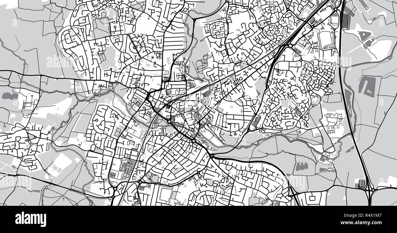Urban vector city map of Chelmsford, England Stock Vector Image & Art ...