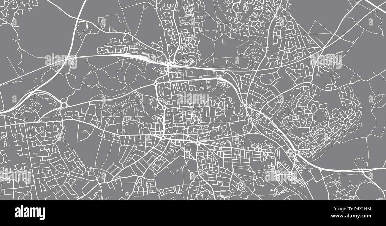Urban vector city map of Colchester, England Stock Vector Image & Art ...