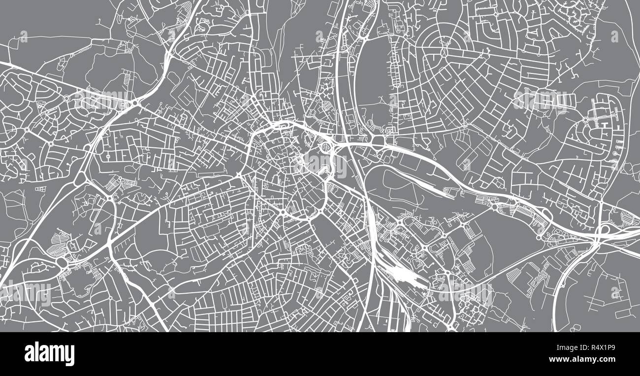Urban vector city map of Derby, England Stock Vector Image & Art - Alamy