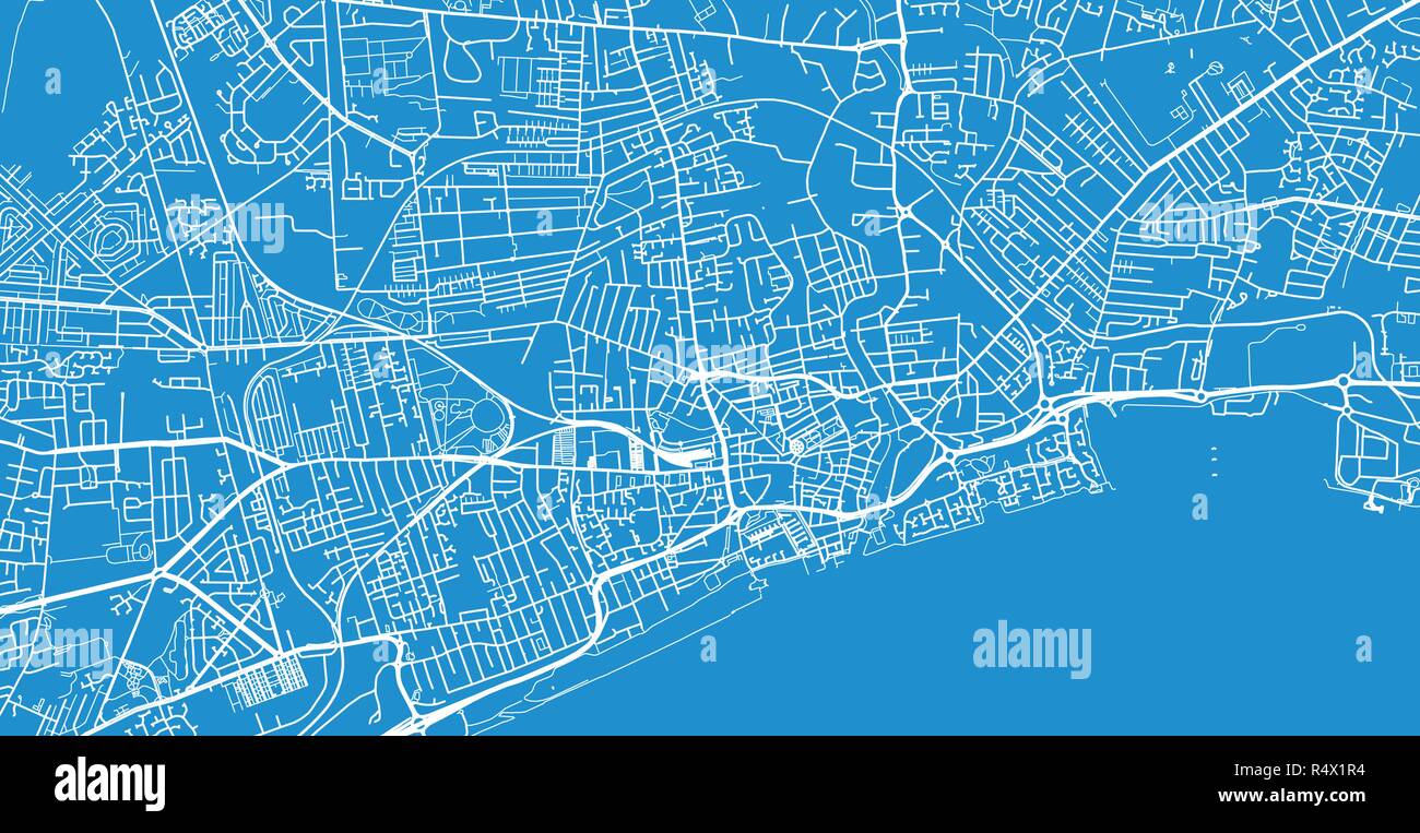 Urban vector city map of Hull, England Stock Vector Image & Art - Alamy