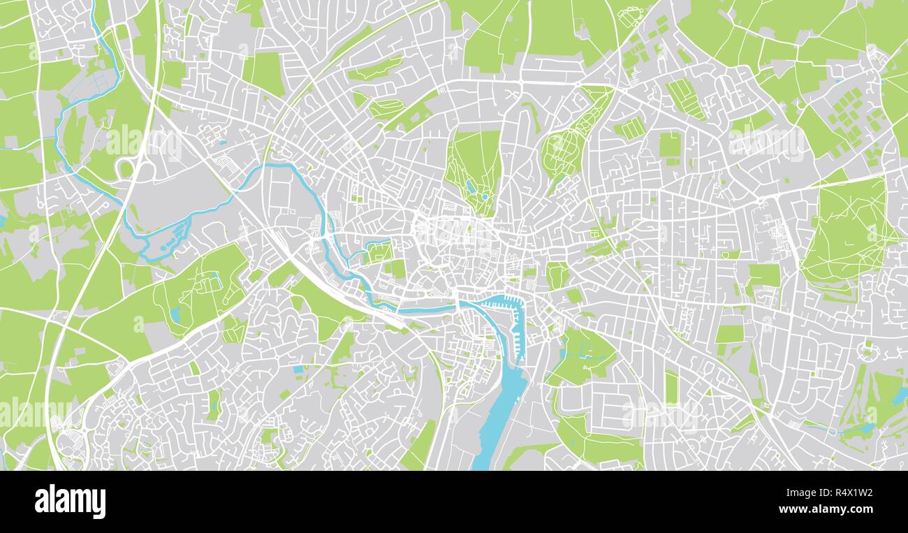 Urban vector city map of Ipswich, England Stock Vector Image & Art - Alamy