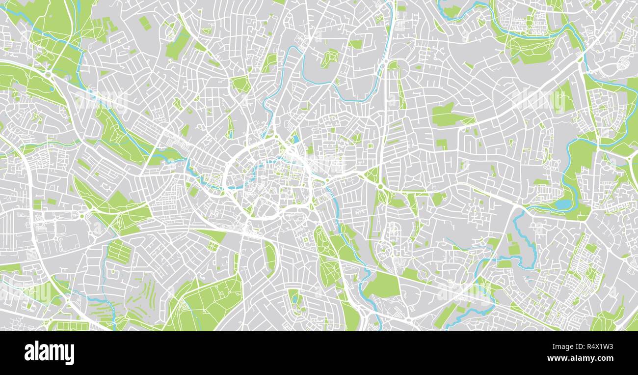 Urban vector city map of Coventry, England Stock Vector Image & Art - Alamy