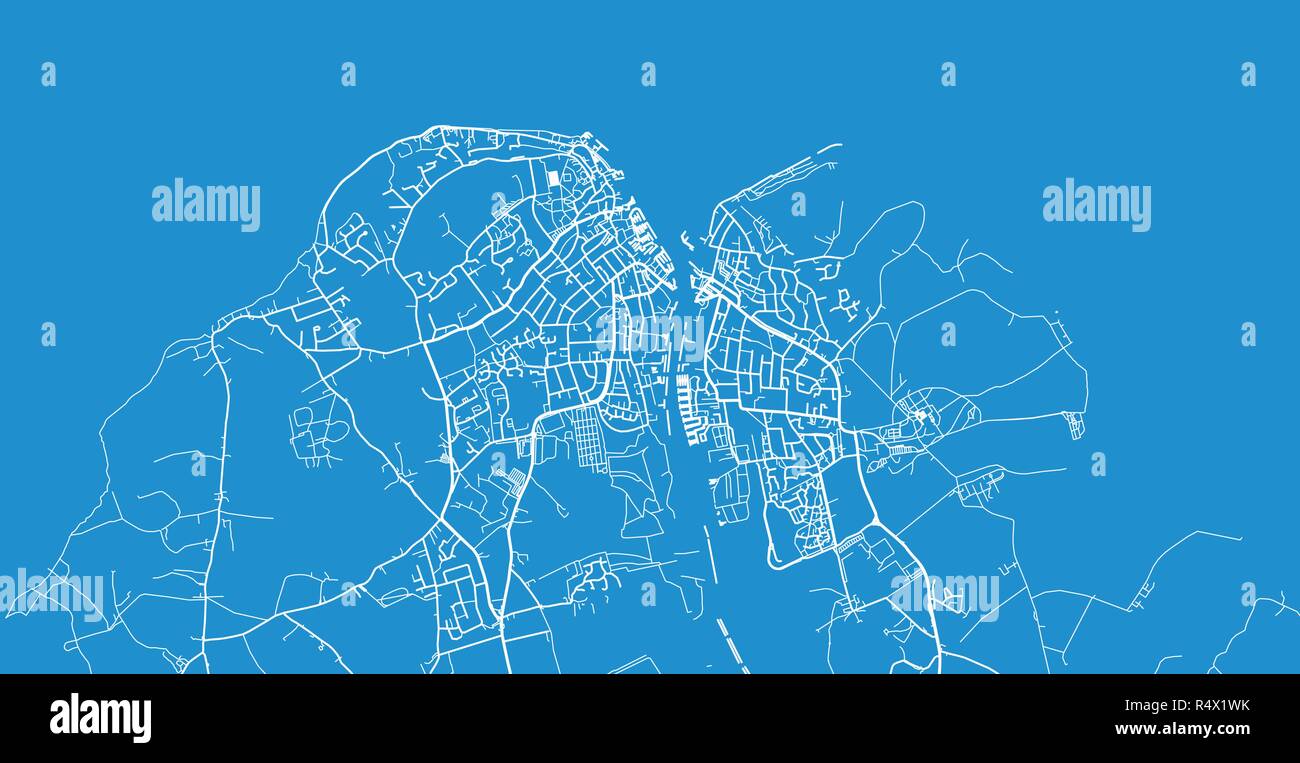 Cowes town map hi-res stock photography and images - Alamy