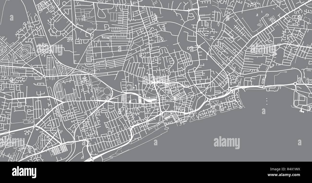 Urban vector city map of Hull, England Stock Vector Image & Art - Alamy