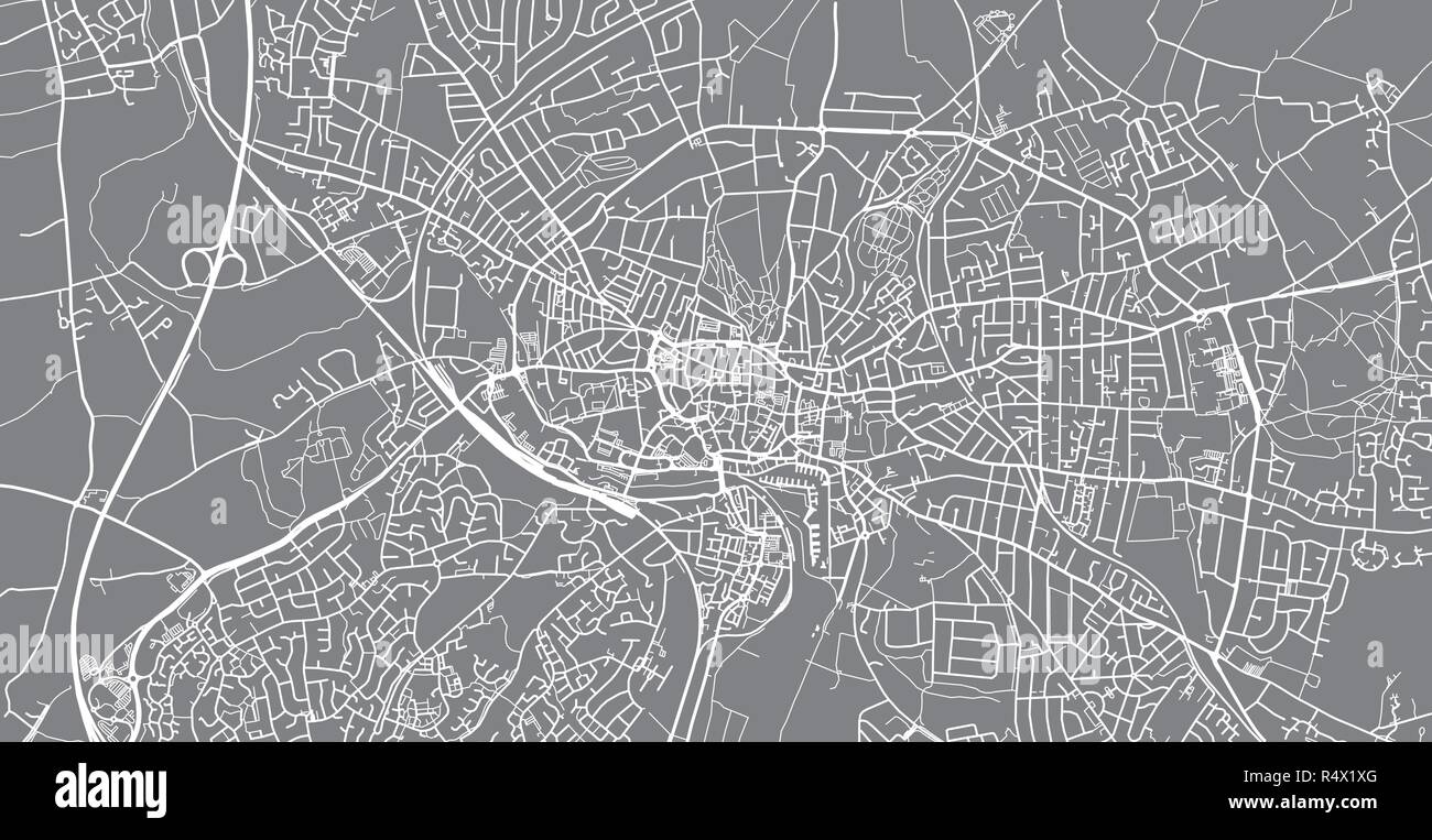 Urban vector city map of Ipswich, England Stock Vector Image & Art - Alamy