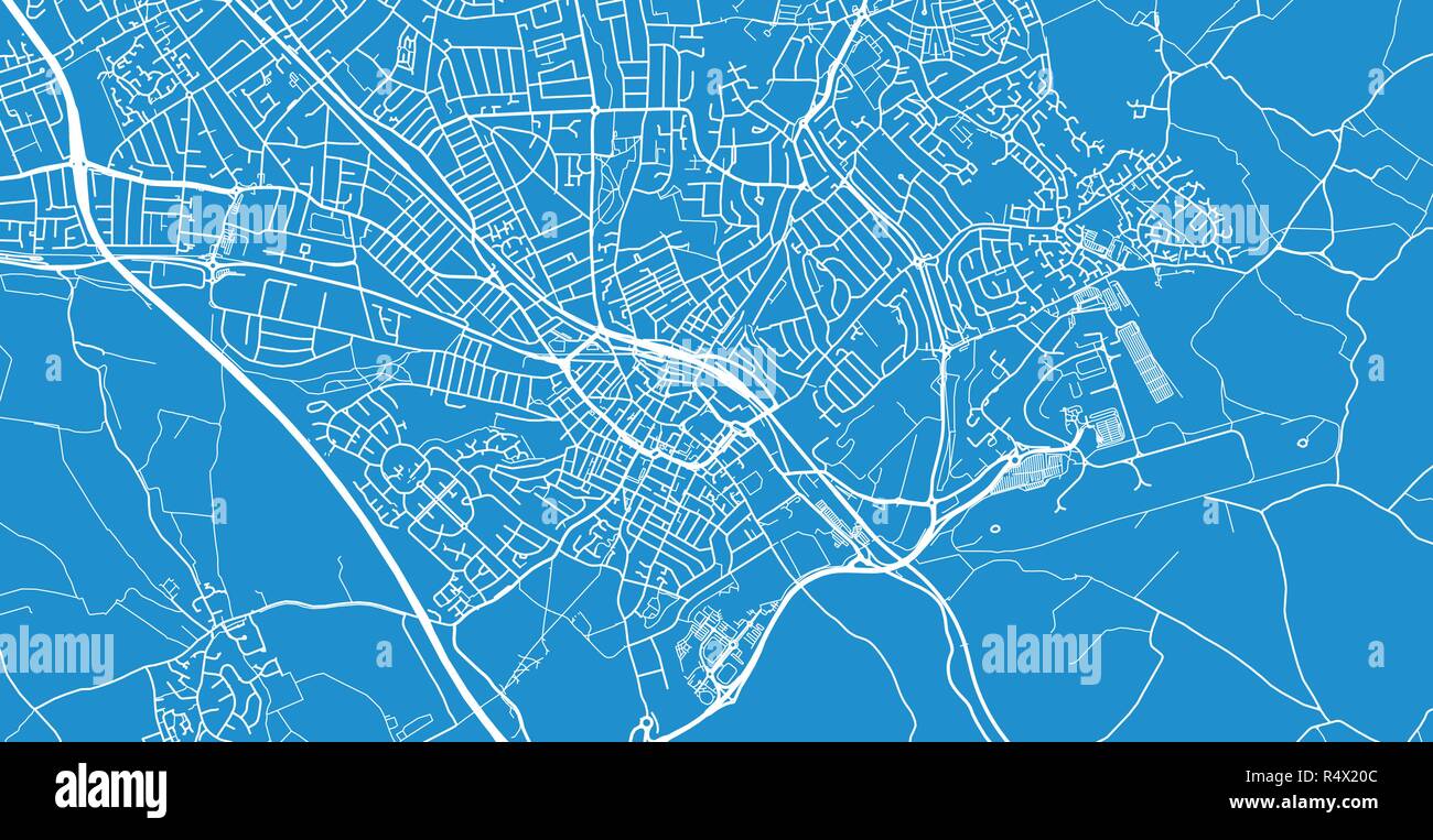 Urban vector city map of Luton, England Stock Vector Image & Art - Alamy