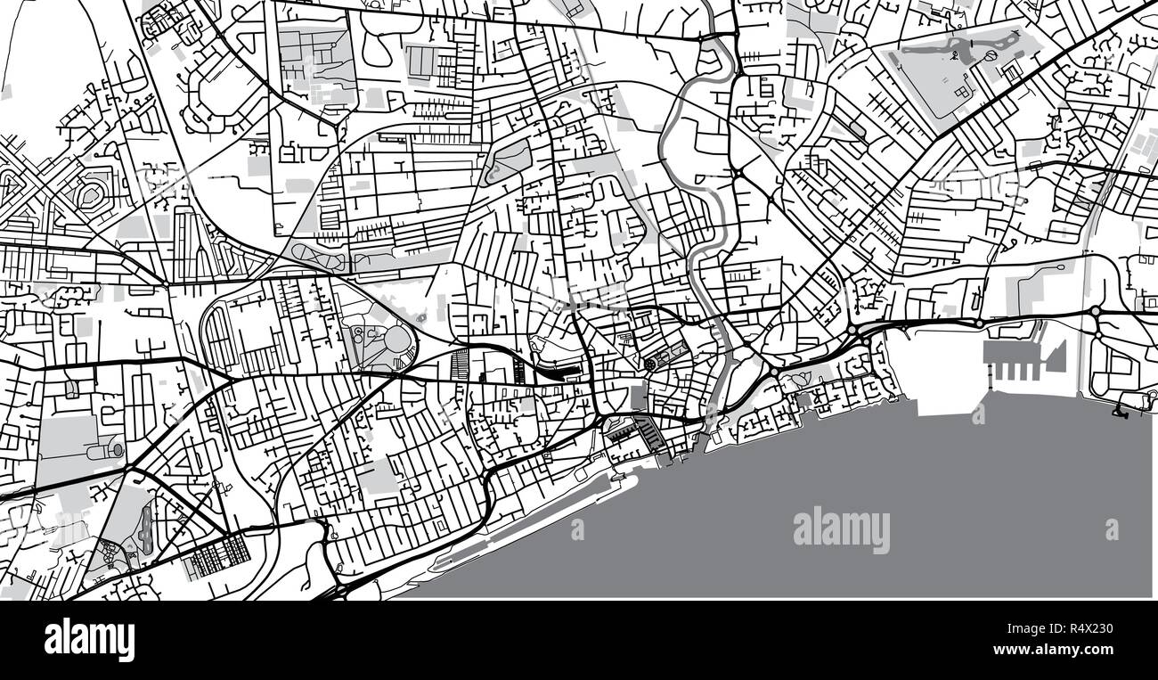 Urban vector city map of Hull, England Stock Vector Image & Art - Alamy