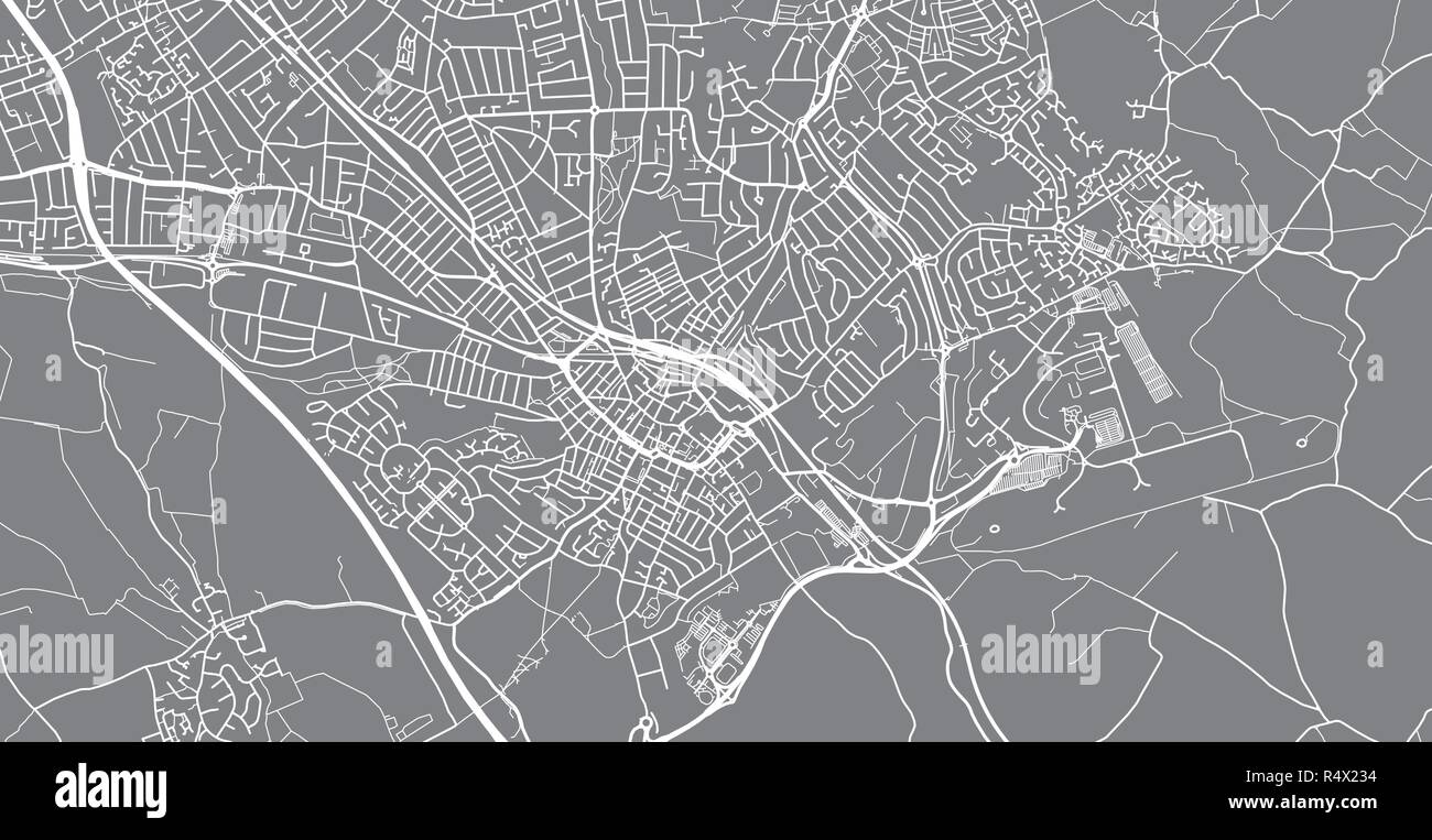 Urban vector city map of Luton, England Stock Vector Image & Art - Alamy