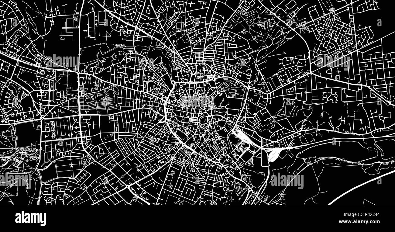 Urban vector city map of Norwich, England Stock Vector Image & Art - Alamy