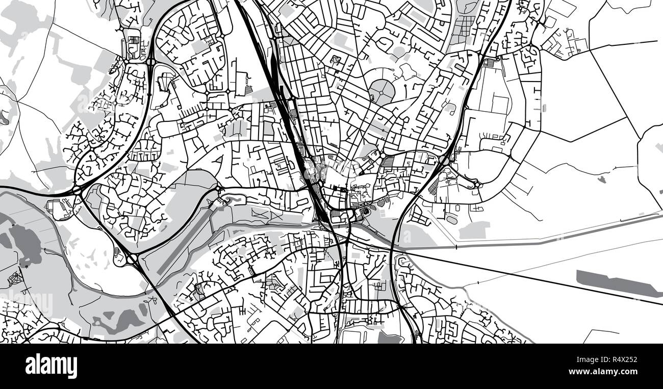 Peterborough road map hi-res stock photography and images - Alamy