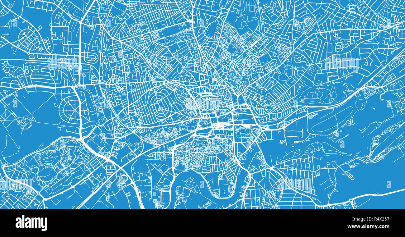 Nottingham map hi-res stock photography and images - Alamy