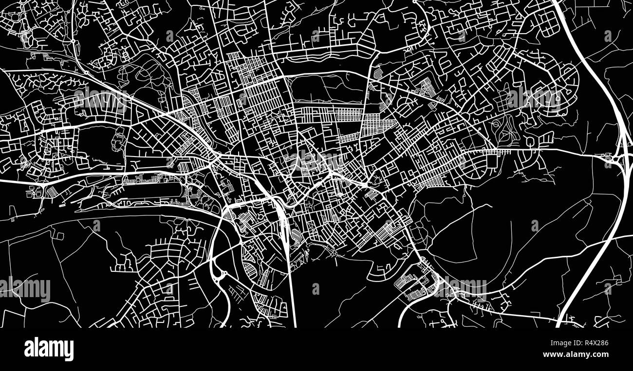 Preston map Stock Vector Images - Alamy