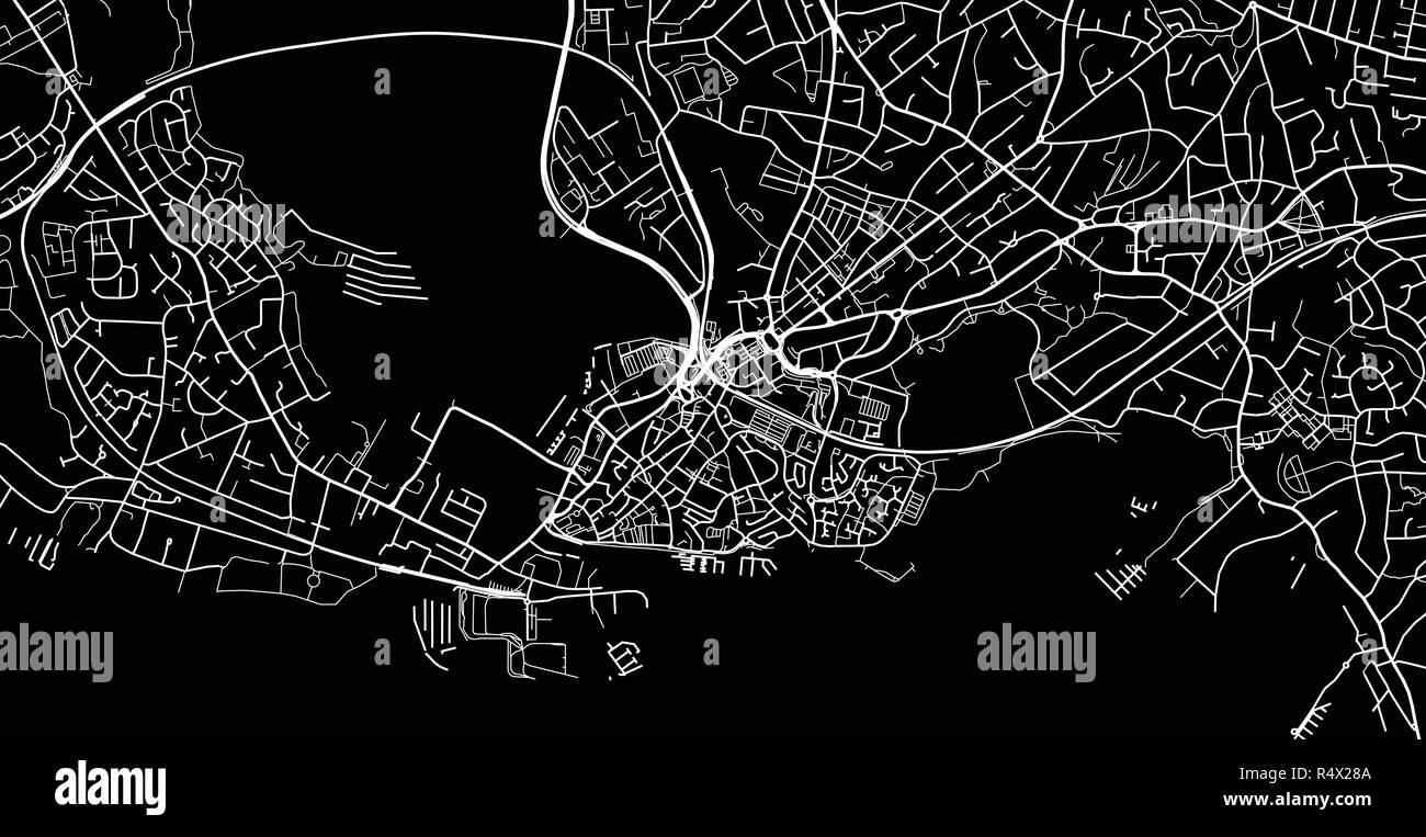 Map of poole hi-res stock photography and images - Alamy