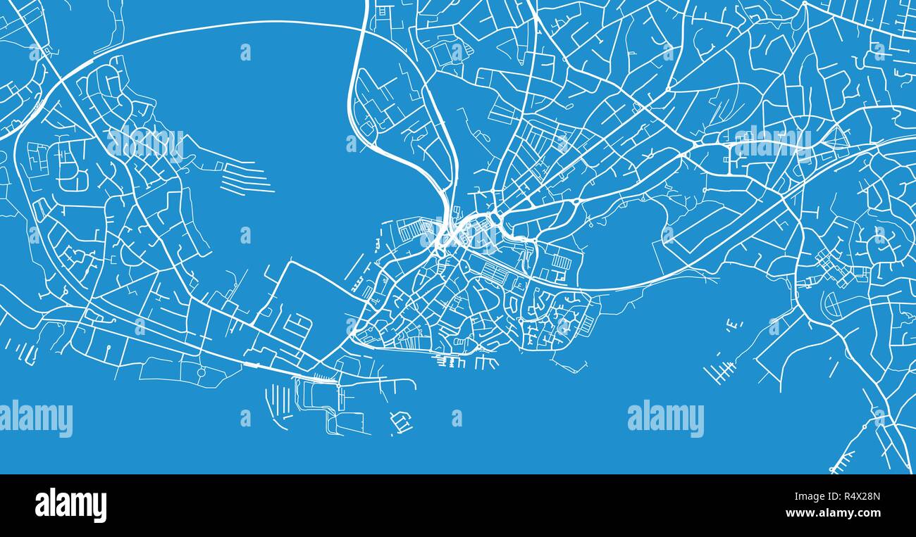 Urban vector city map of Poole, England Stock Vector Image & Art - Alamy