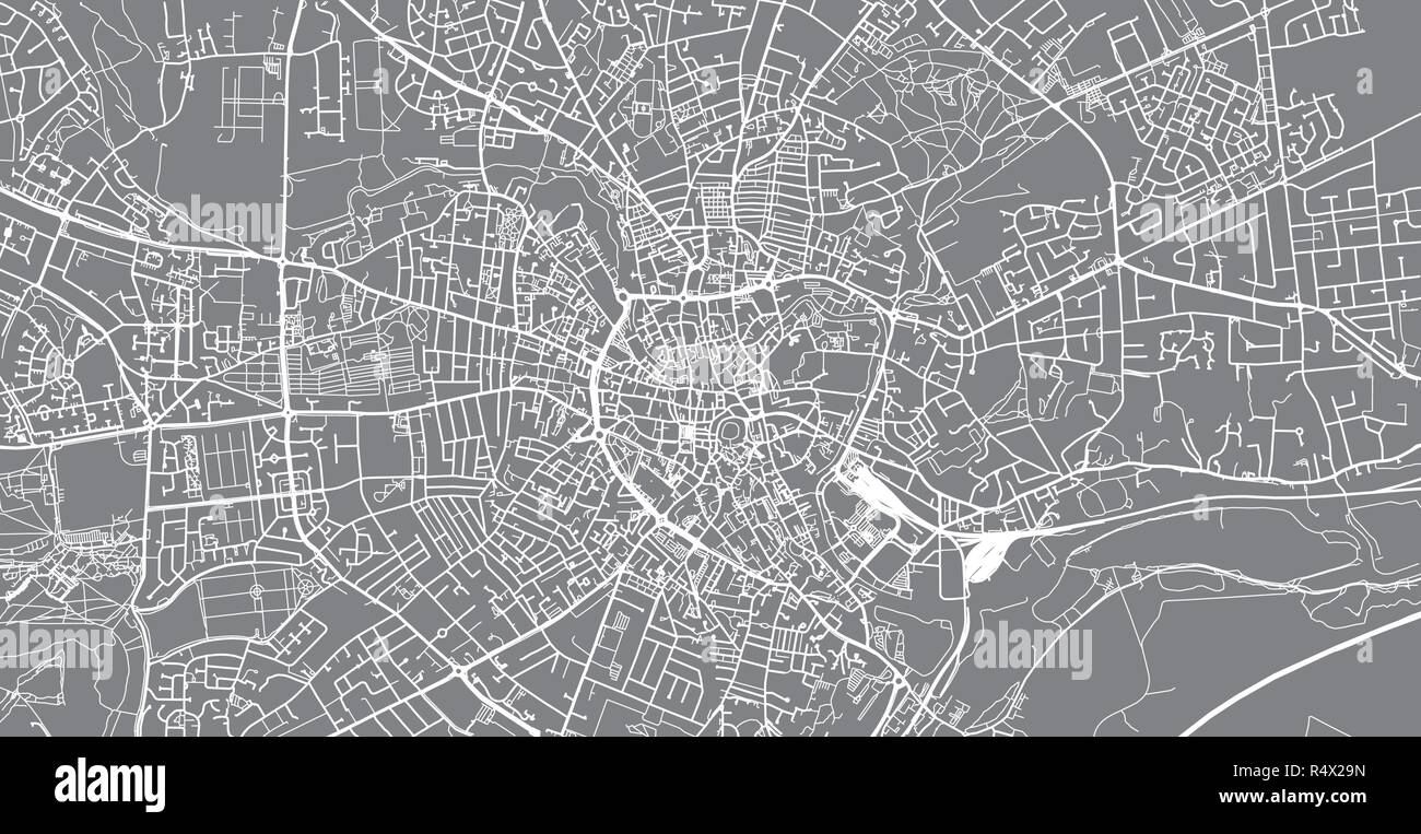 Urban vector city map of Norwich, England Stock Vector Image & Art - Alamy