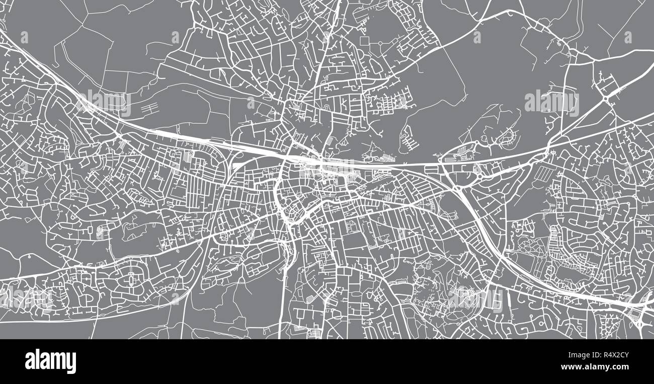 Urban vector city map of Reading, England Stock Vector Image & Art - Alamy
