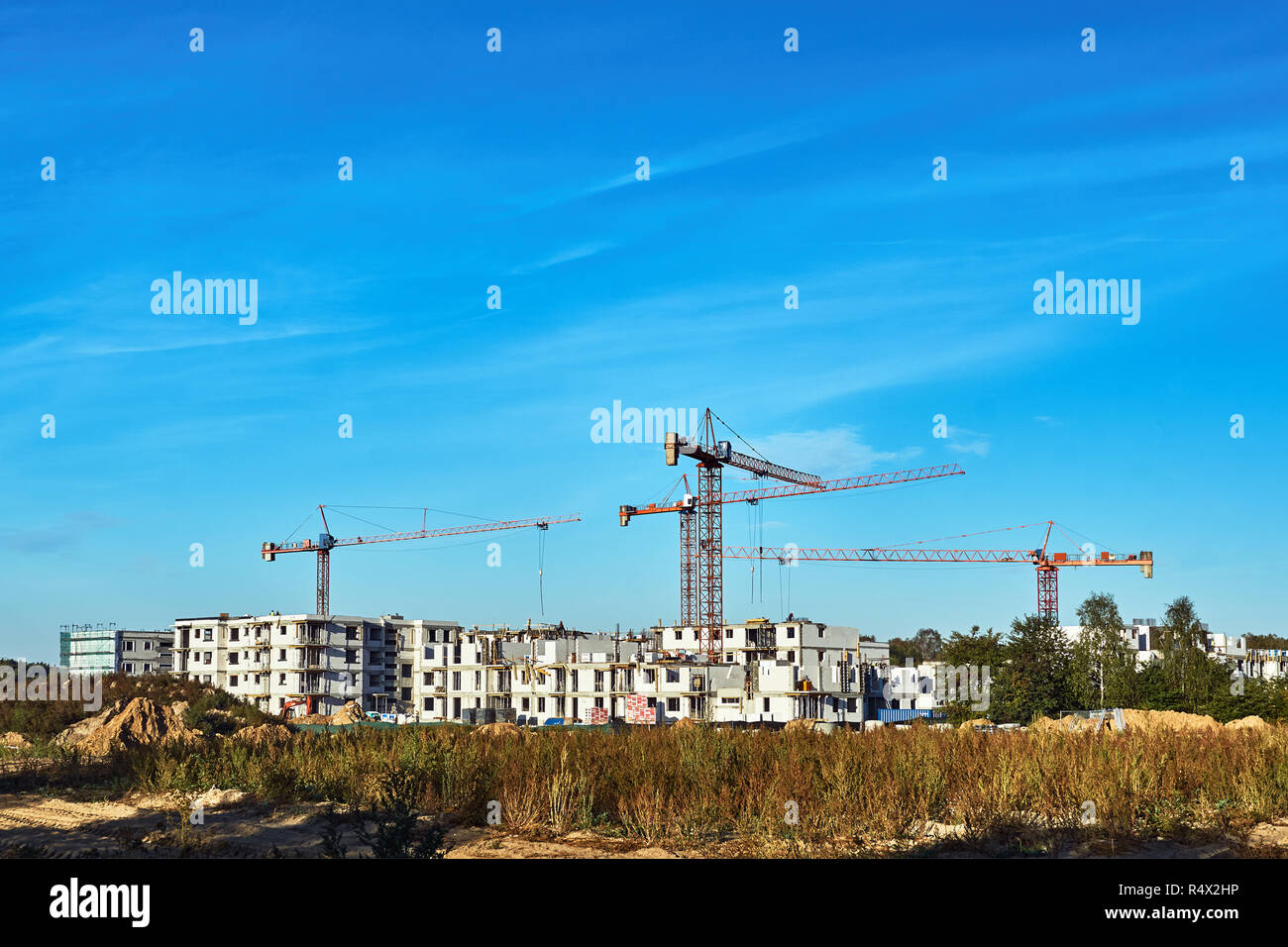 Construction of a residential building in Poznan Stock Photo - Alamy