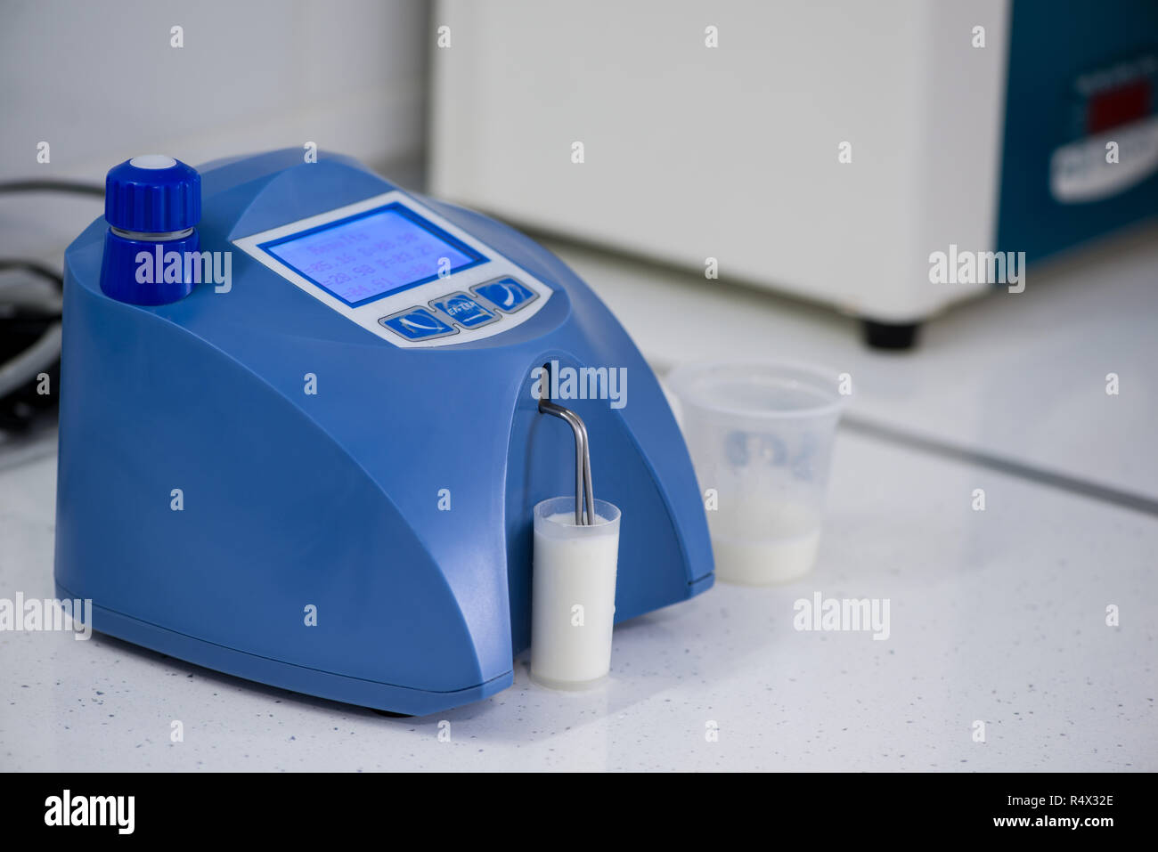 analysis and testing of dairy products on a modern device. test ...