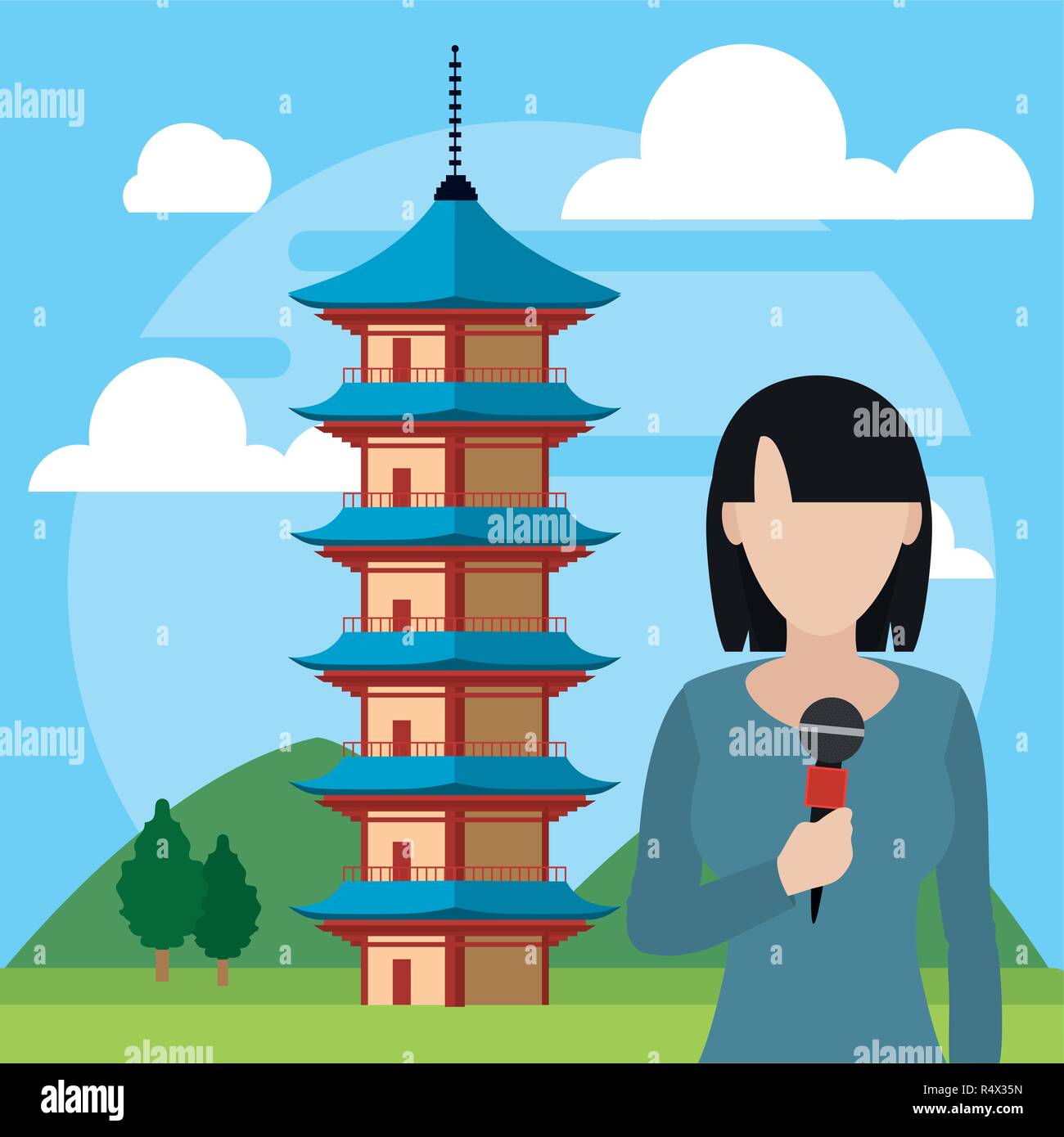 Journalism china Stock Vector Images - Alamy