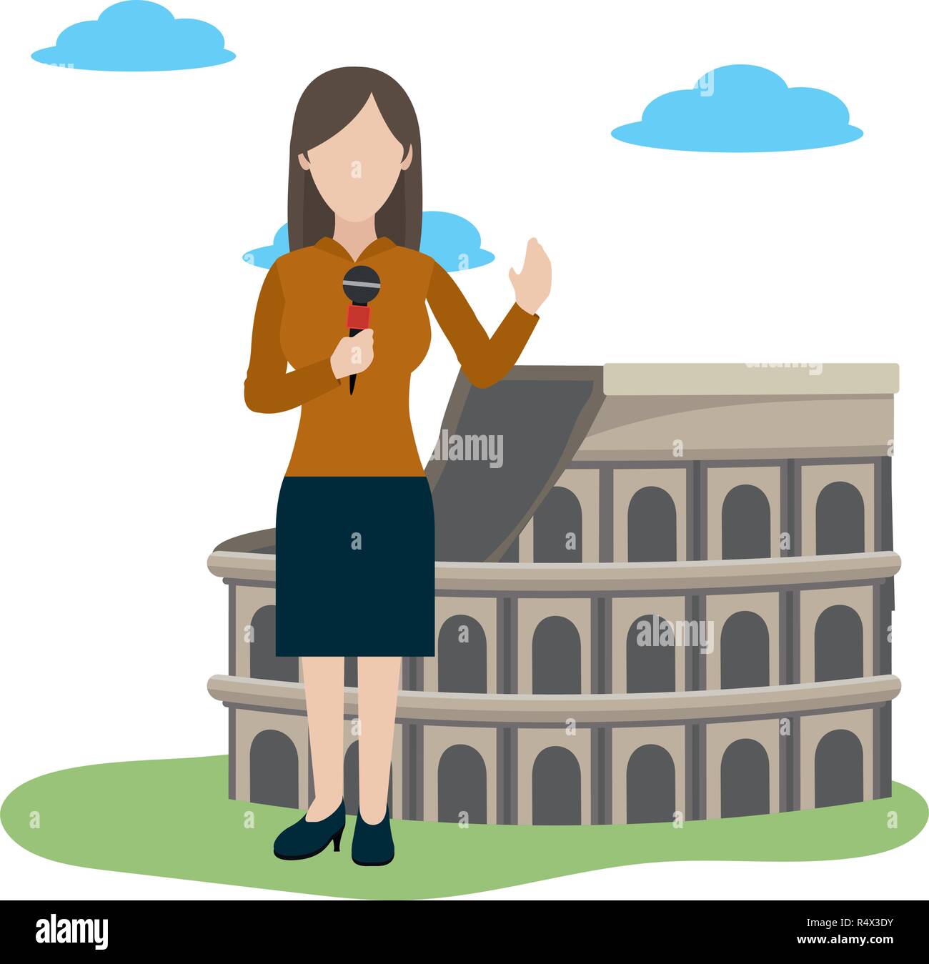 Cartoon sound from speaker Stock Vector Images - Alamy