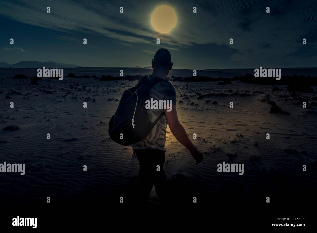 Backpack the desert hi-res stock photography and images - Alamy