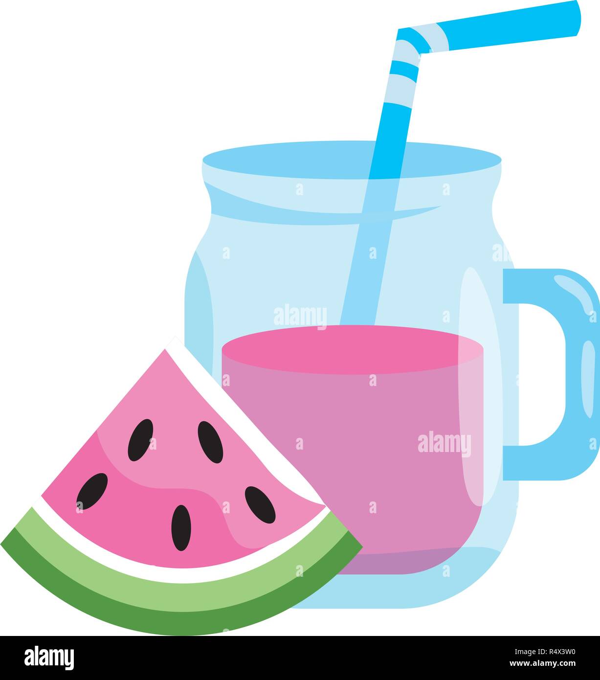 delicious fresh juice glass cartoon vector illustration graphic design ...