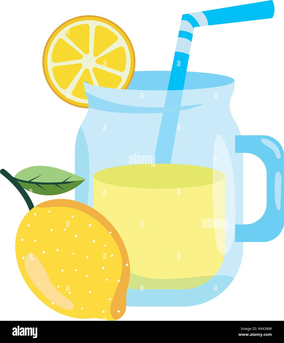 delicious fresh juice glass cartoon vector illustration graphic design ...