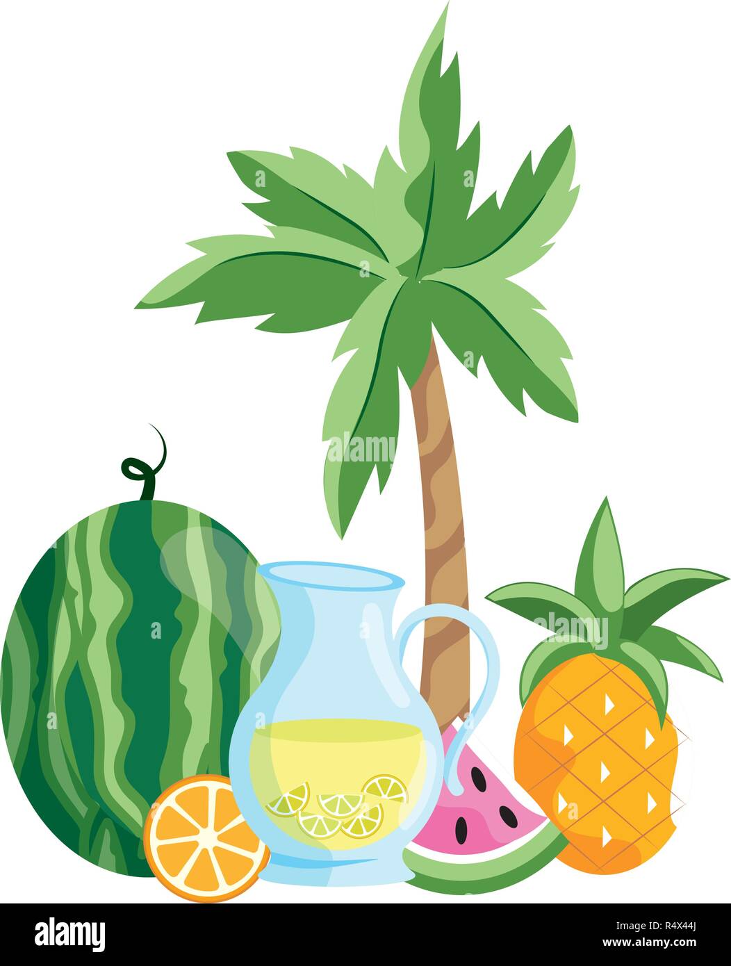 delicious fresh juice cartoon vector illustration graphic design Stock ...