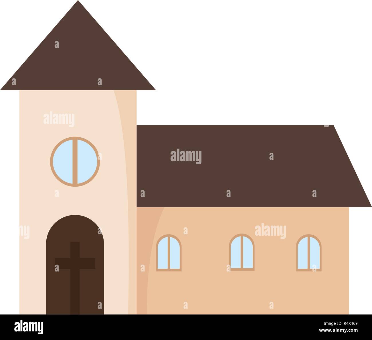 Abstract cute church Stock Vector Image & Art - Alamy