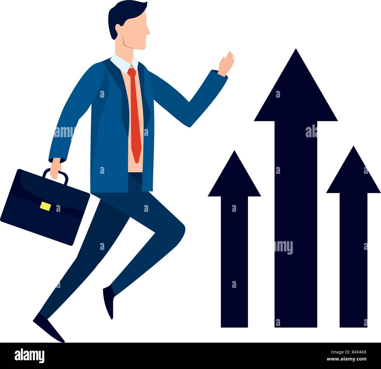 successful businessman avatar cartoon vector illustration graphic ...