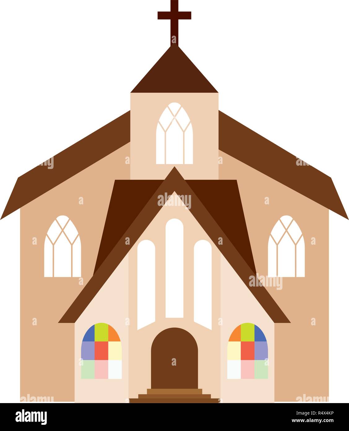 Abstract cute church Stock Vector Image & Art - Alamy