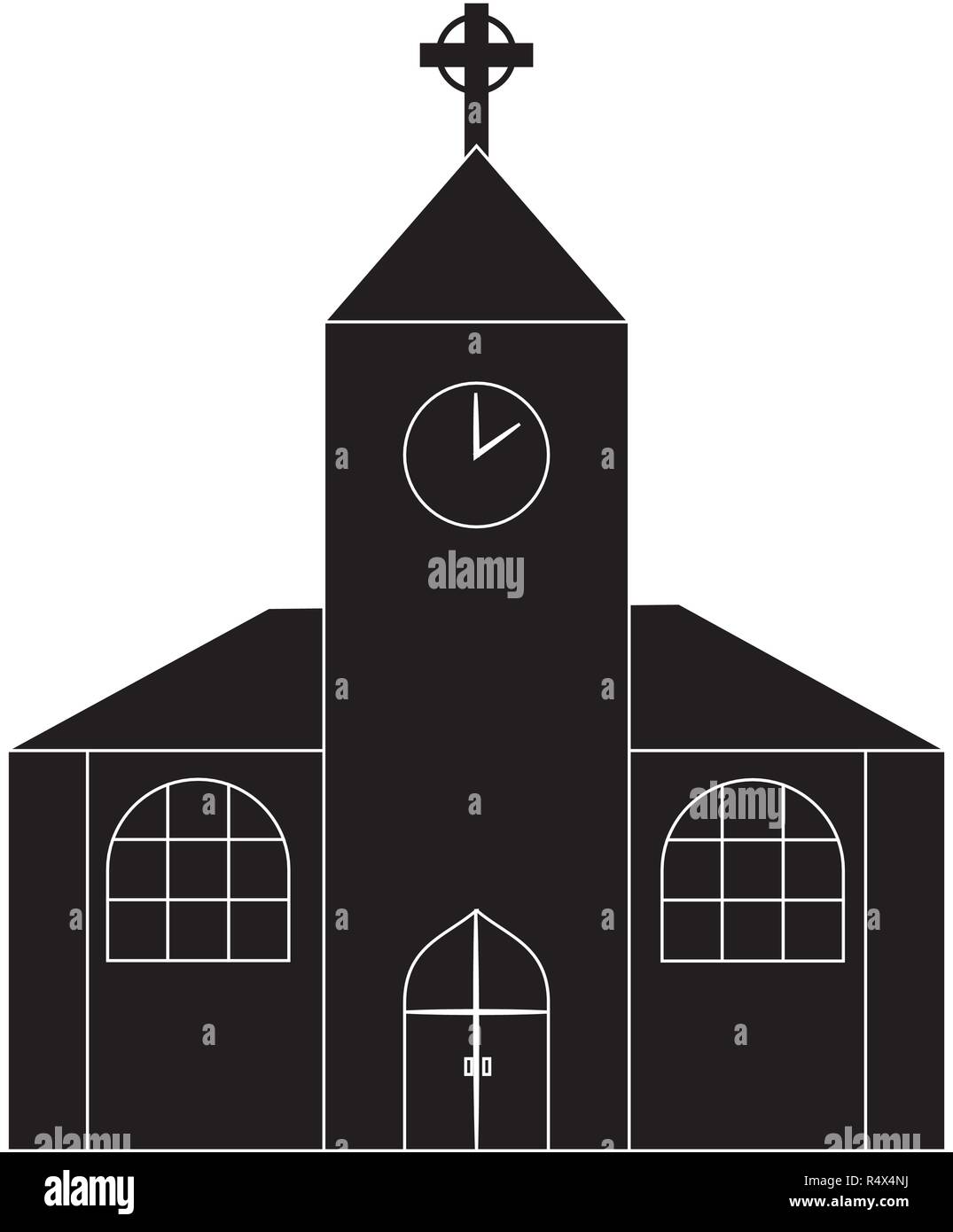 Abstract cute church Stock Vector Image & Art - Alamy