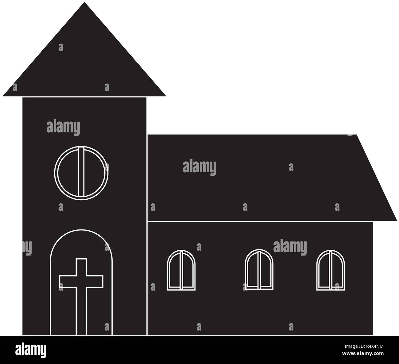Abstract cute church Stock Vector Image & Art - Alamy