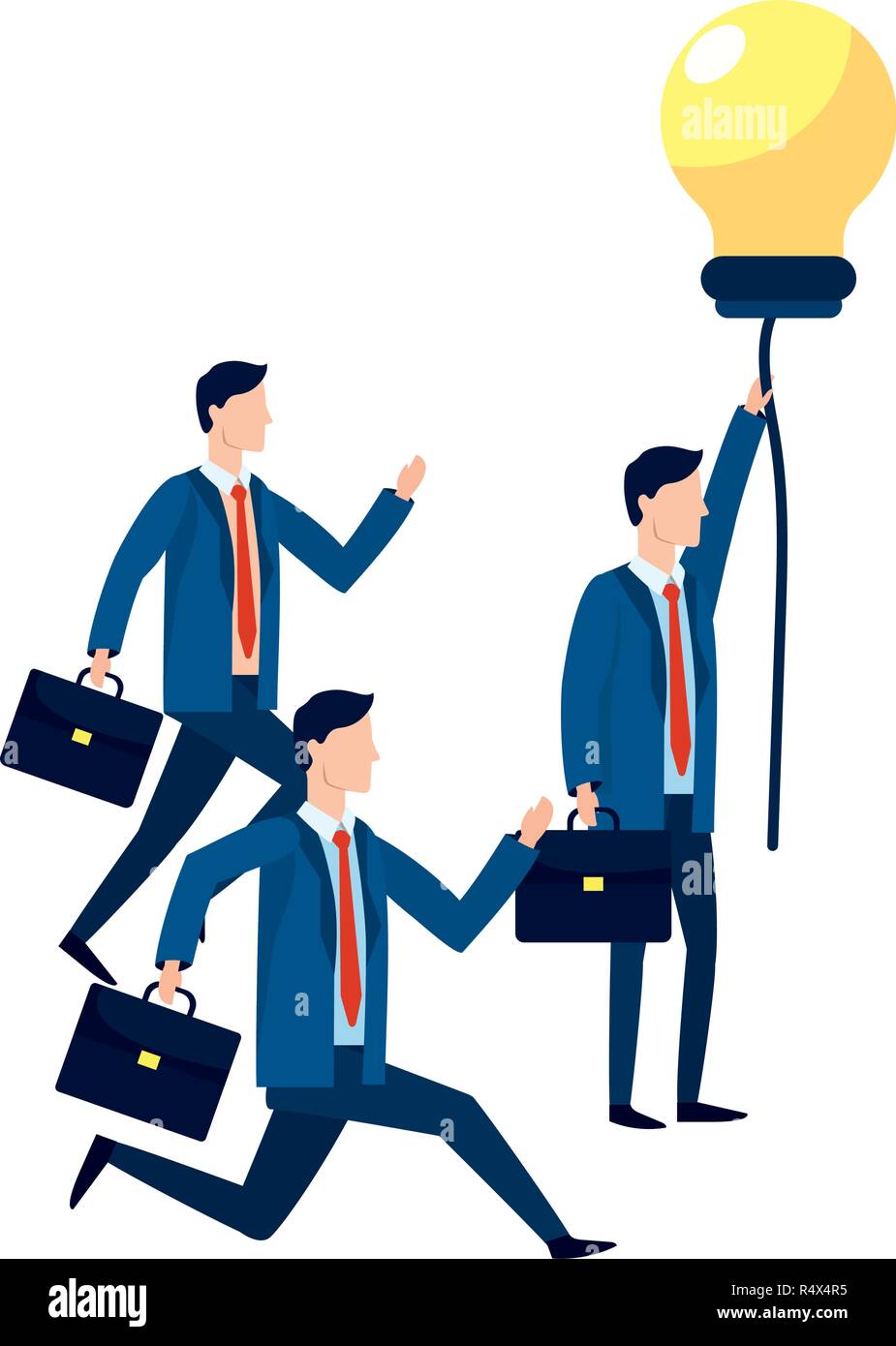 successful businessmen avatar cartoon vector illustration graphic ...