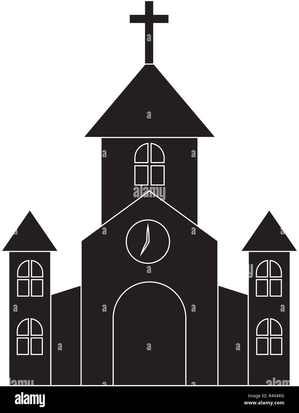 Abstract cute church Stock Vector Image & Art - Alamy