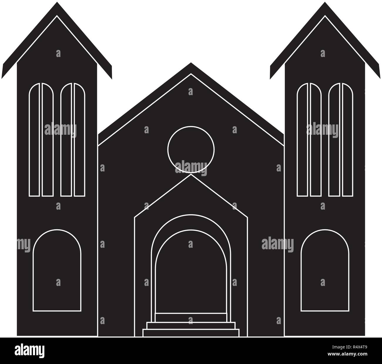 Abstract cute church Stock Vector Image & Art - Alamy