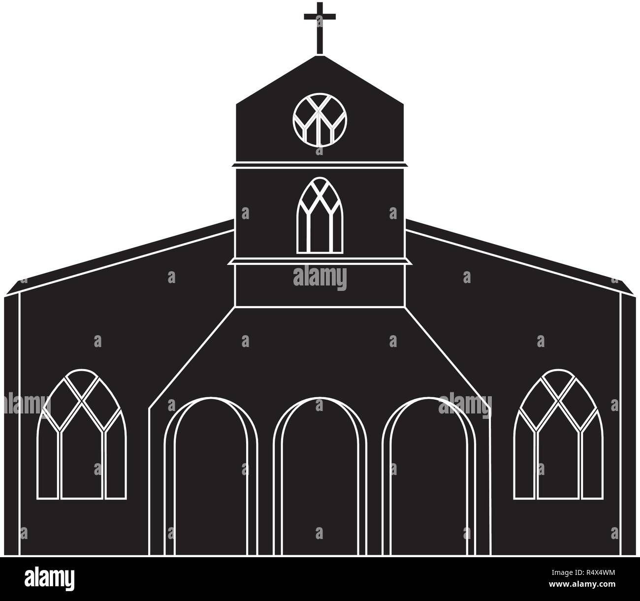 Abstract cute church Stock Vector Image & Art - Alamy