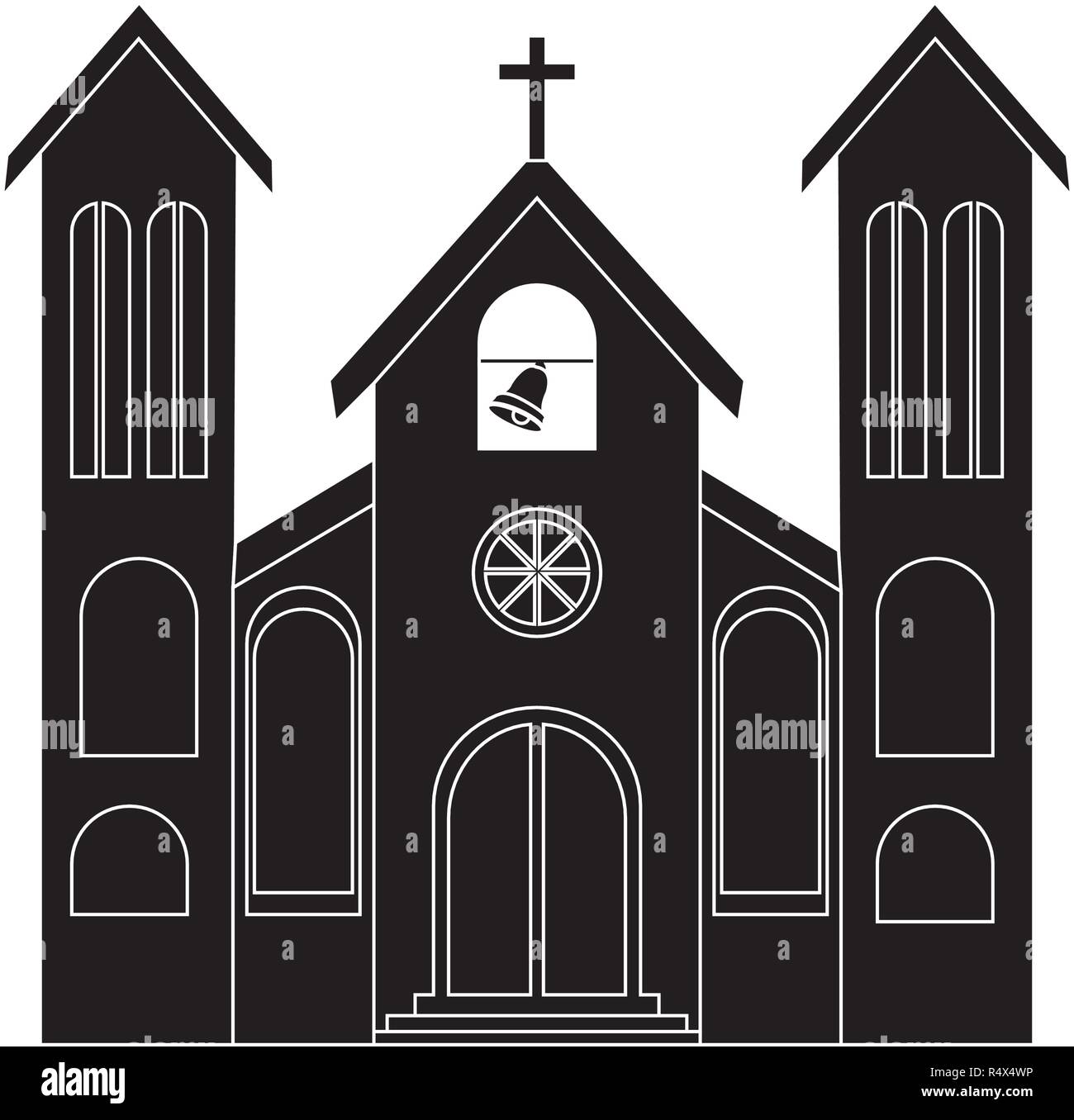 Abstract cute church Stock Vector Image & Art - Alamy