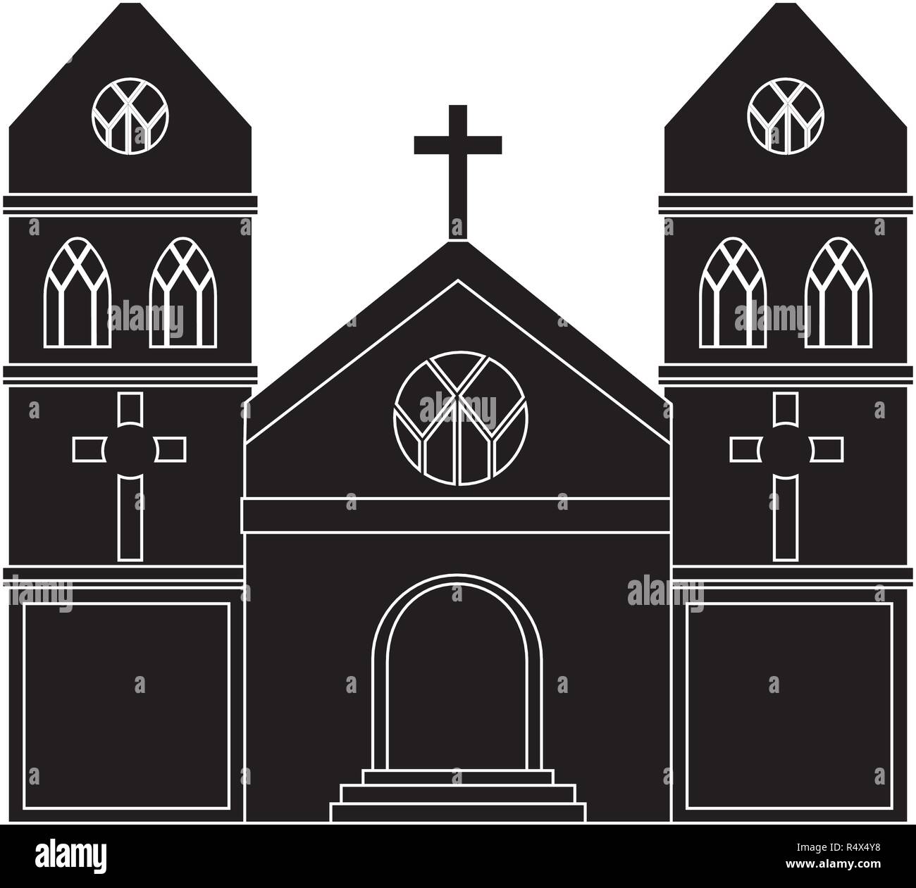 Abstract cute church Stock Vector Image & Art - Alamy