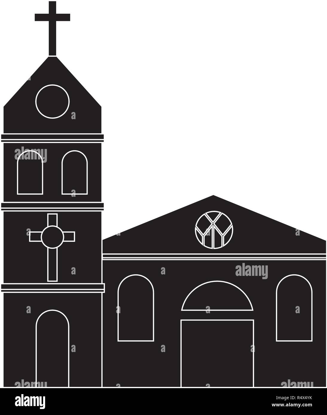 Abstract cute church Stock Vector Image & Art - Alamy